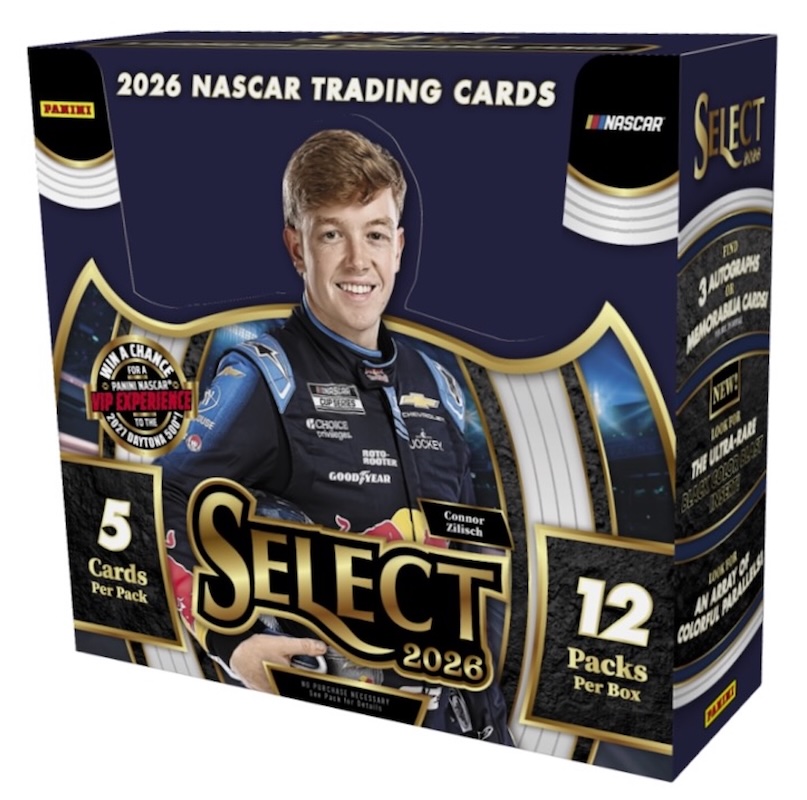 2026 Panini Select NASCAR Racing Checklist, Set Details, Boxes