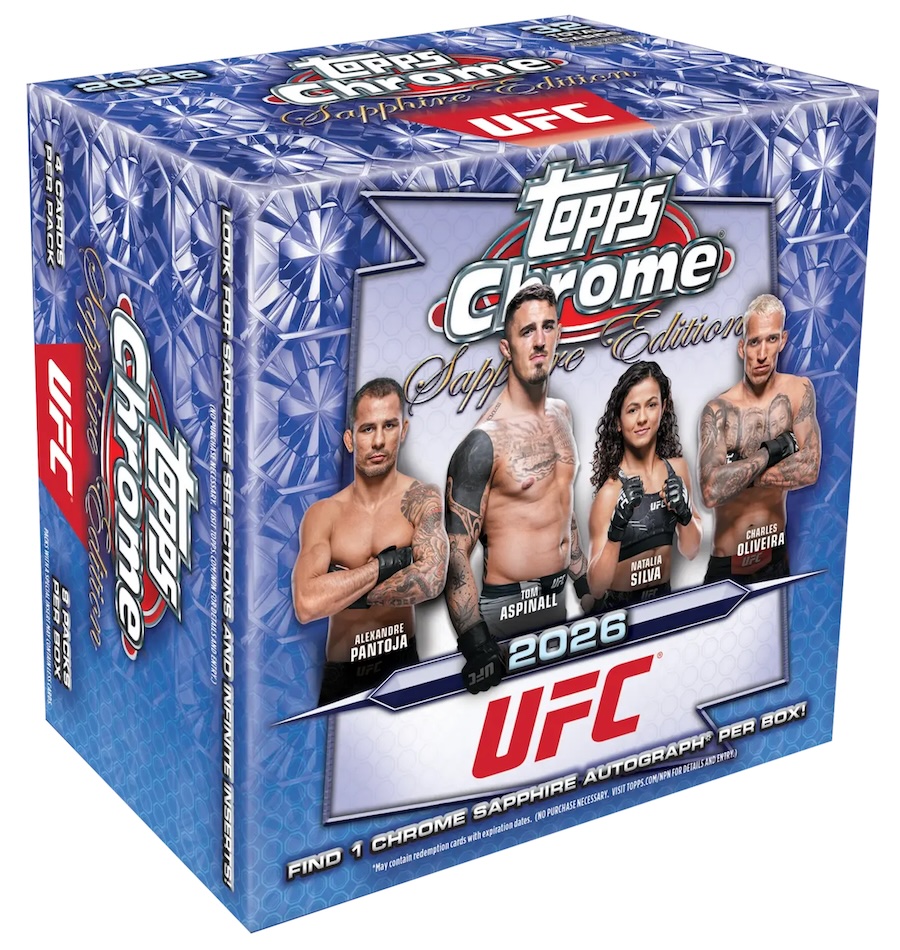 2026 Topps Chrome Sapphire UFC Checklist, Set Info, Buy Boxes