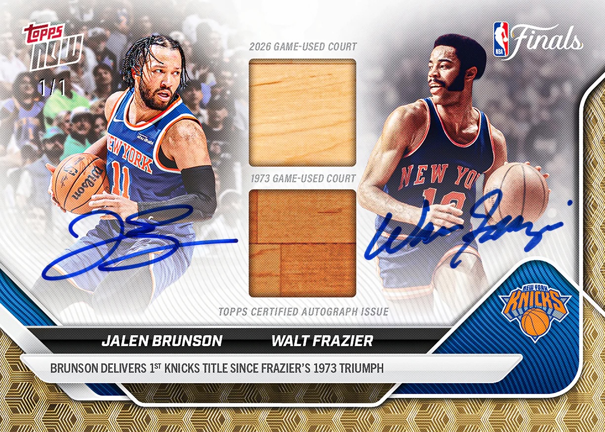 2026 Topps Now New York Knicks NBA Champions Checklist